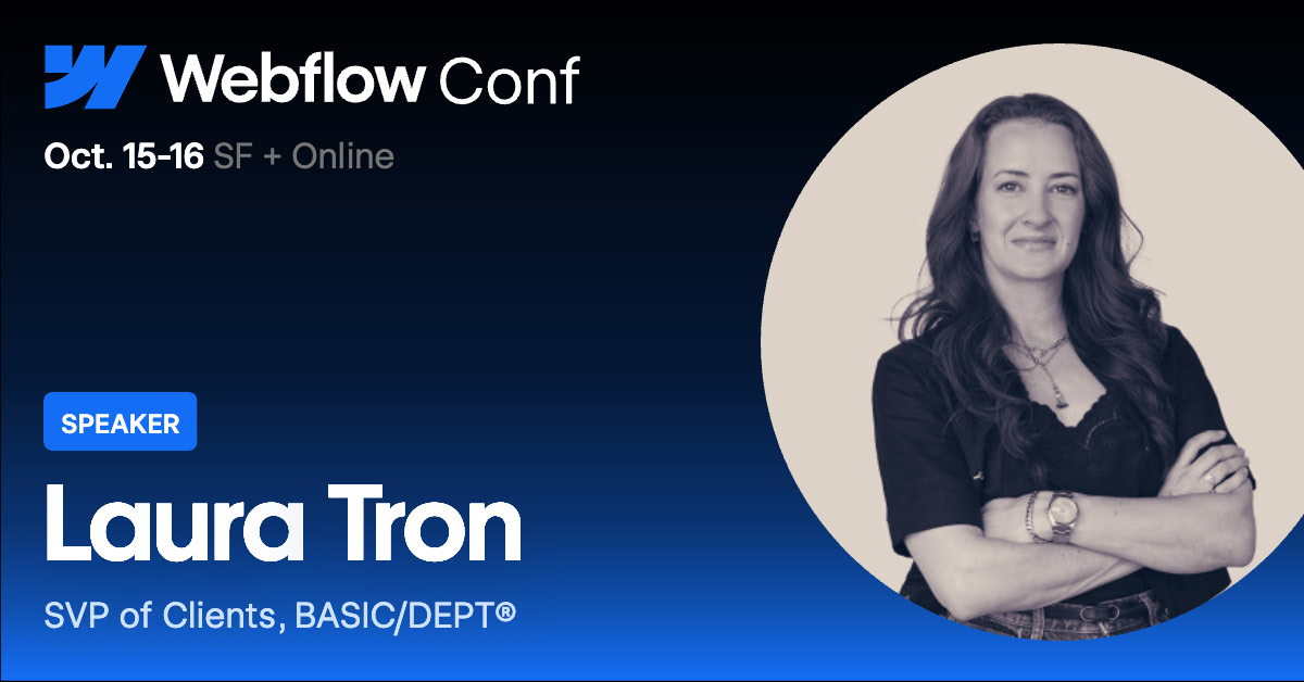 Laura Tron - Webflow Conf 2024 | Webflow