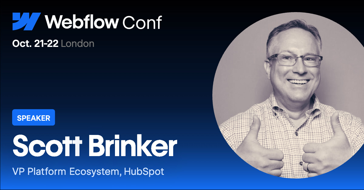 Scott Brinker - Webflow Conf 2024 | Webflow