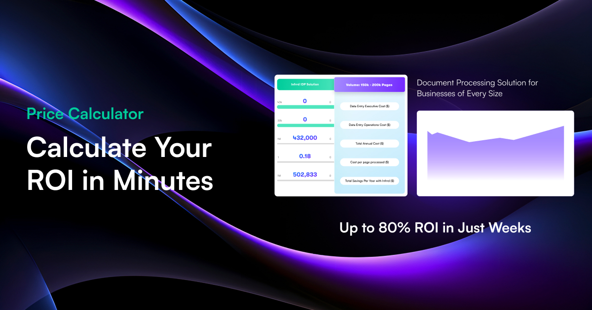 ROI Calculator | Infrrd’s Intelligent Document Processing Platform