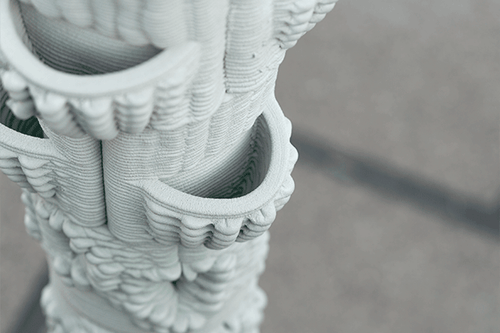 Stackable 3D-Printed Column at Dutch Design Week 2024 | Vertico