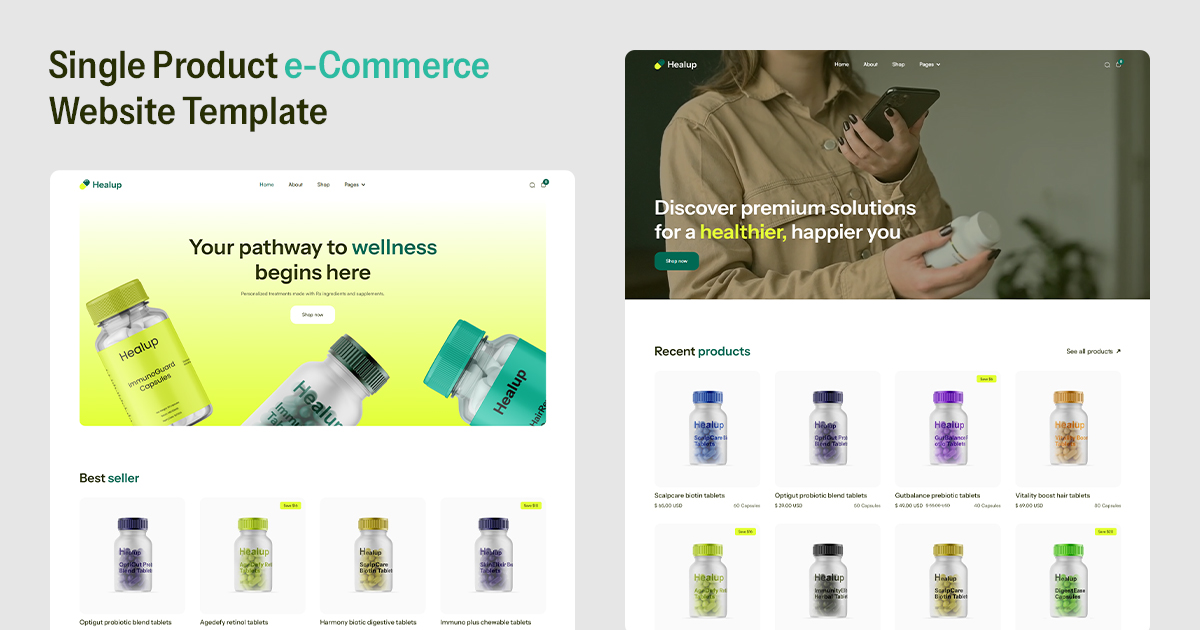 Checkout | Healup - Webflow Ecommerce website template