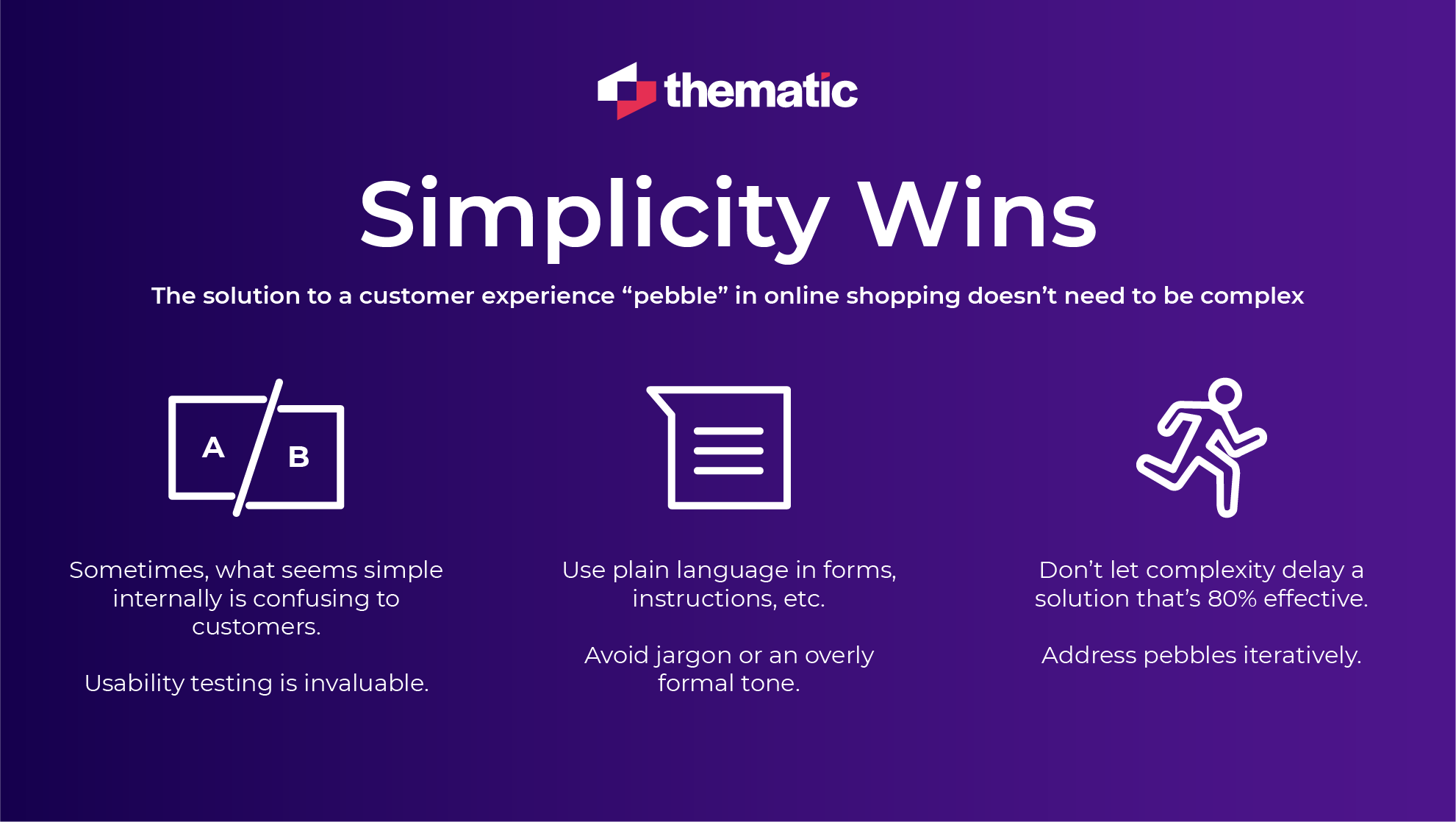 Removing the 'Pebble' to Reduce Customer Experience Friction Points