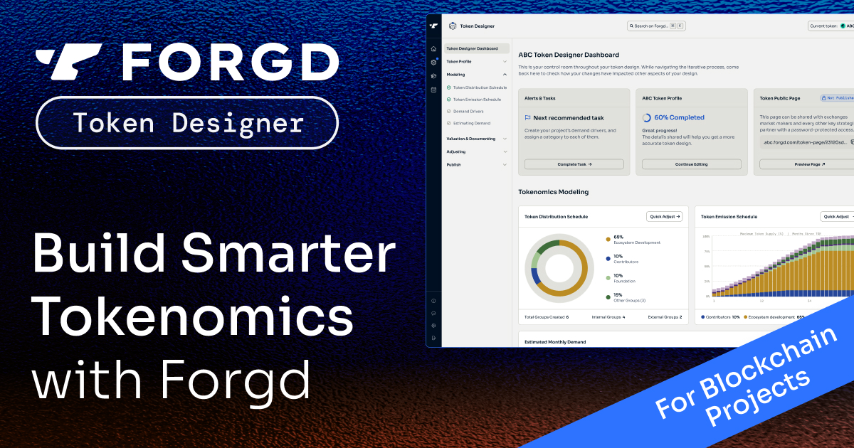 Free Token Designer Tool | Build Your Tokenomics | Forgd