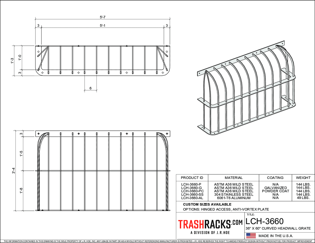 HEADWALL/BOX CULVERT GRATES
