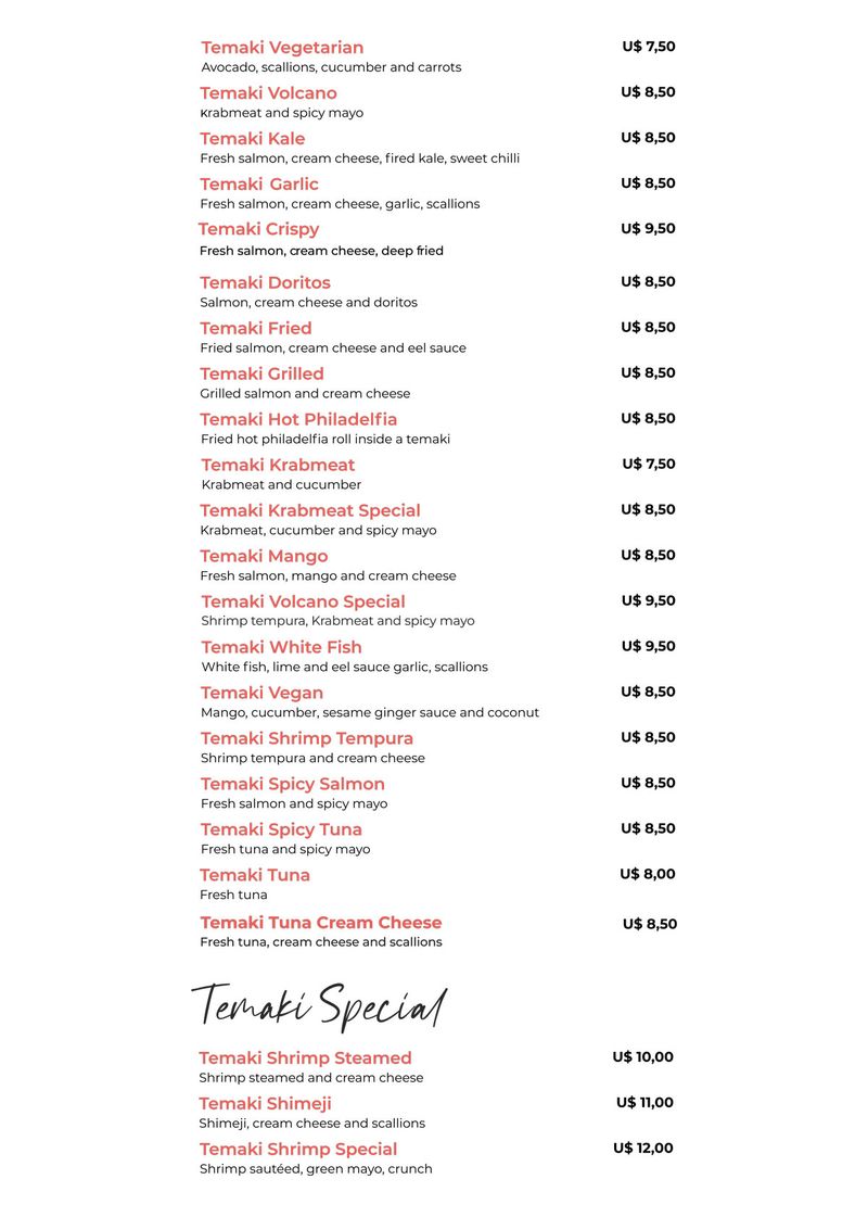 Musashi Sushi Lounge | Menu