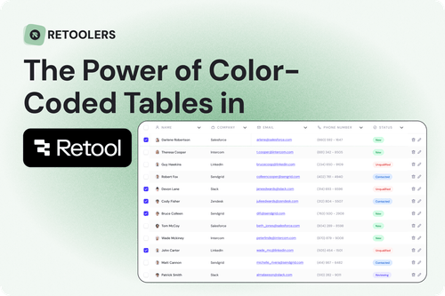 How to Use Color-Coded Tables in Retool: Tips and Benefits