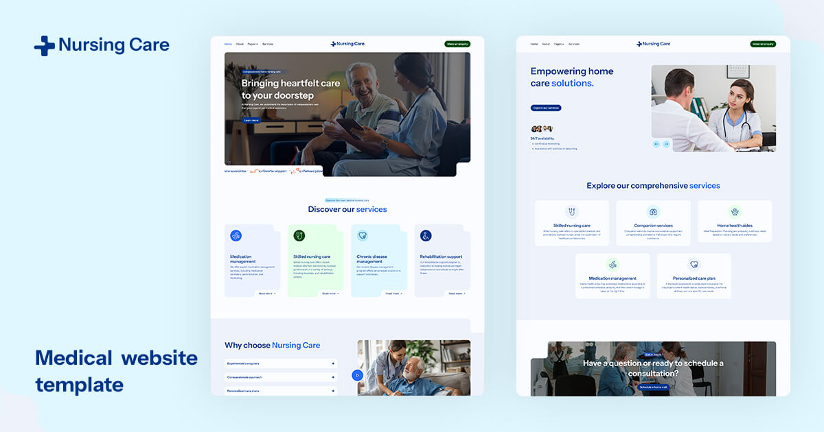 Instructions | Nursing Care - Webflow HTML website template