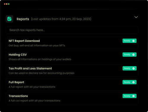 Generate Accurate Crypto Tax Reports | Kryptos Tax Software