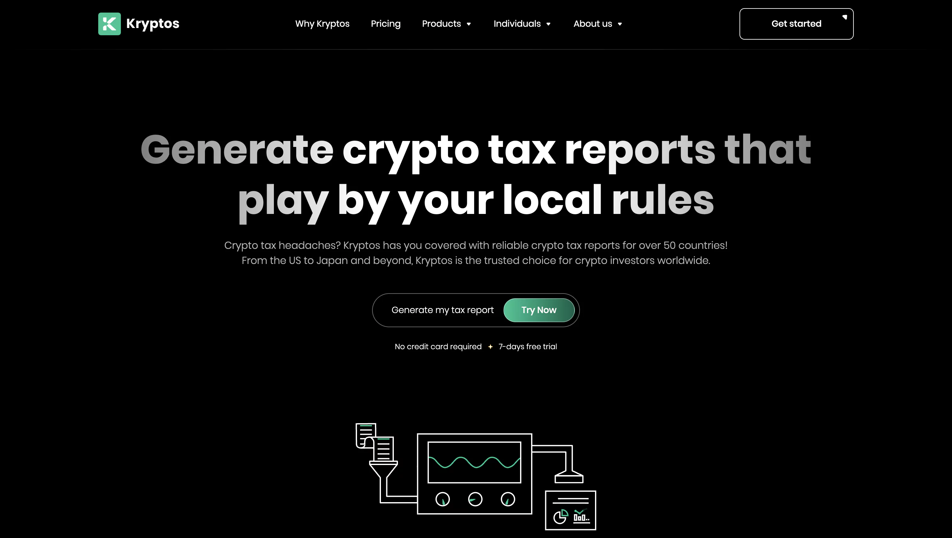 Generate Accurate Crypto Tax Reports for Free| Kryptos Tax Software