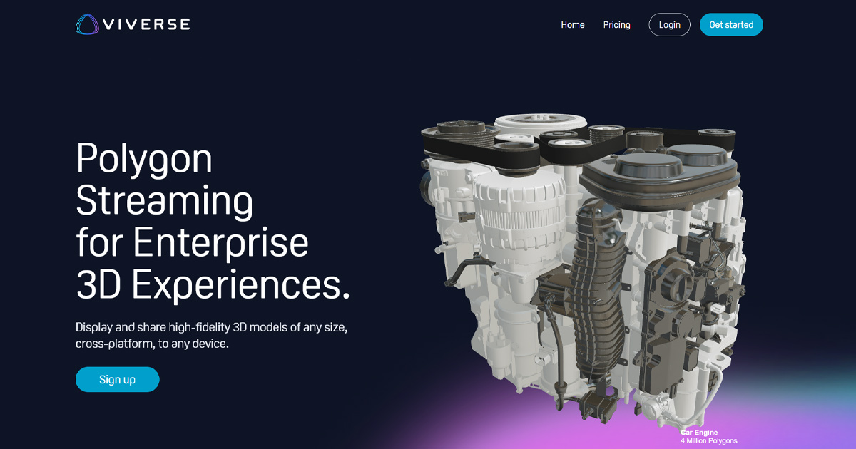 VIVERSE Polygon Streaming by HTC - Stream 3D assets & models