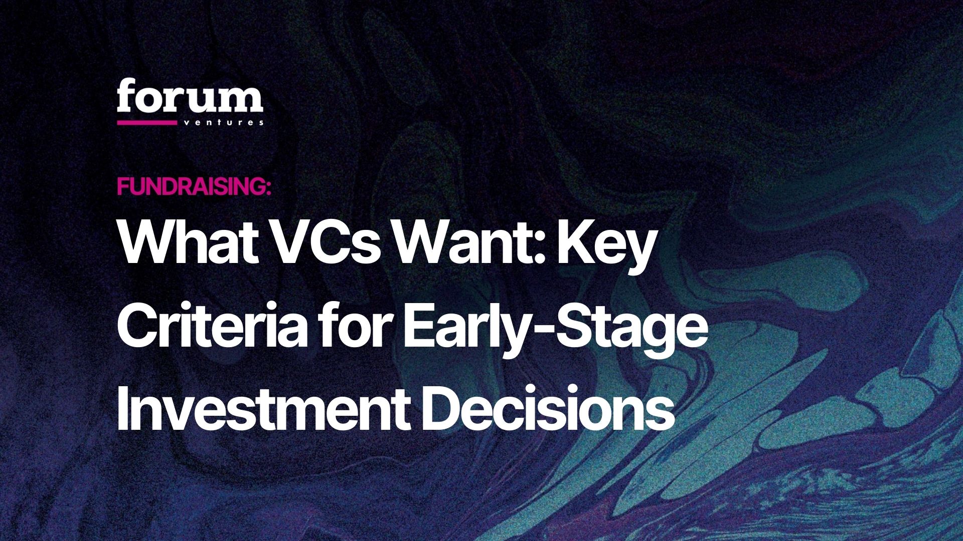 What VCs Look for in Early-Stage Startups: Key Criteria