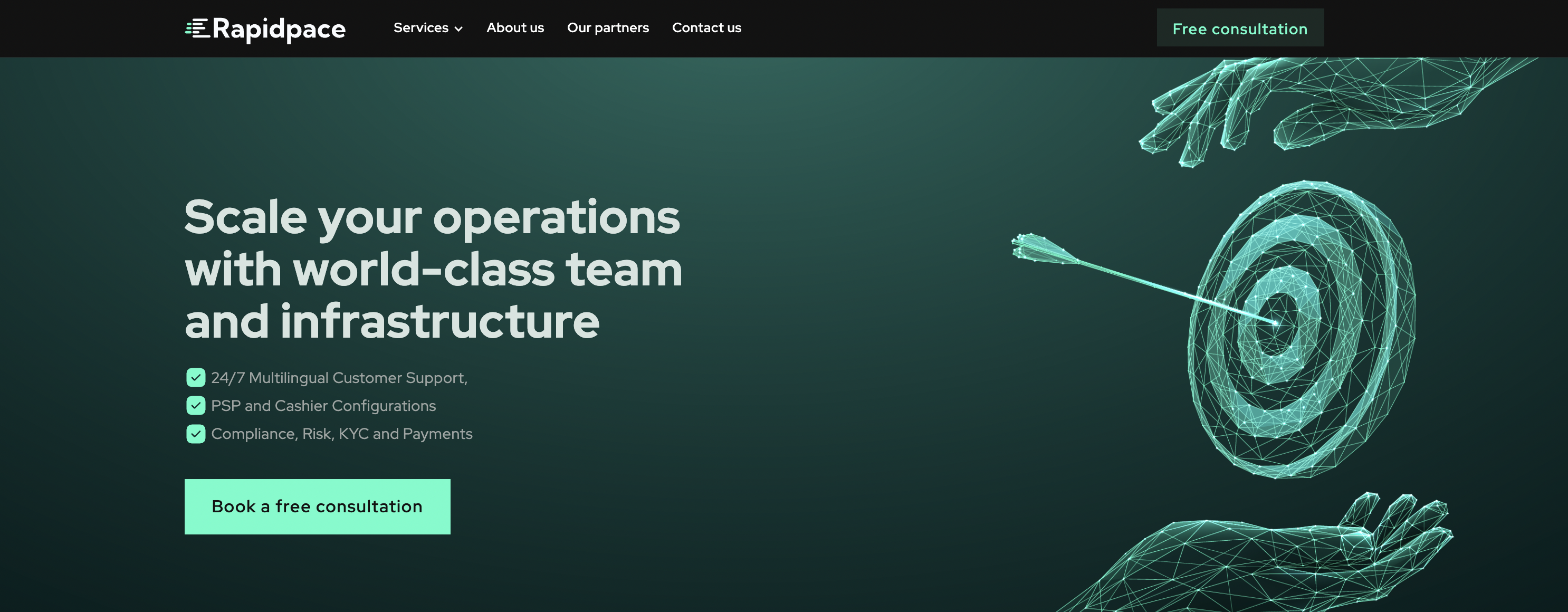 Scale your operations with world-class team and infrastructure| Rapidpace