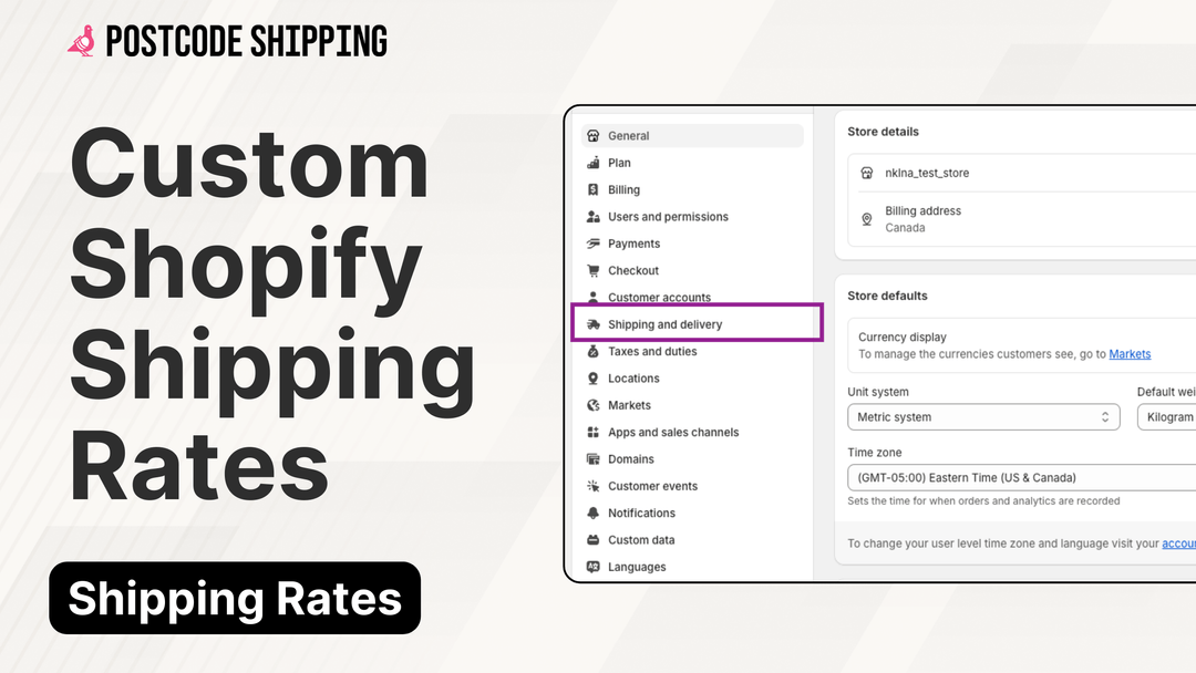 How to Set Up Custom Shipping Rates on Shopify