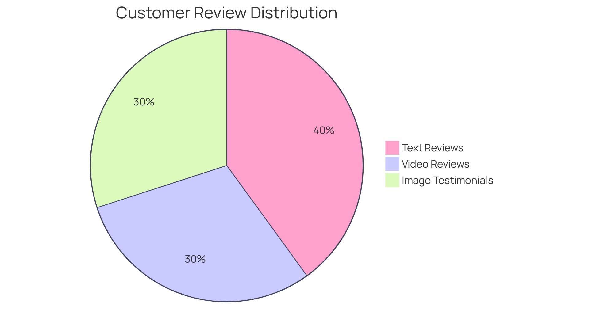 Proportion of Customer Reviews by Type