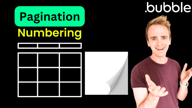 Bubble.io Table Element Pagination with Numbers | Bubble Tutorial