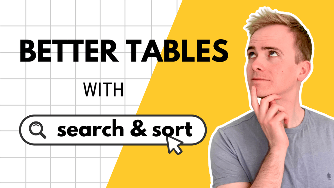 Better Tables with Built-in Search and Sort By in Bubble.io | Bubble ...