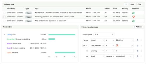 The GenAI evaluation and observability platform