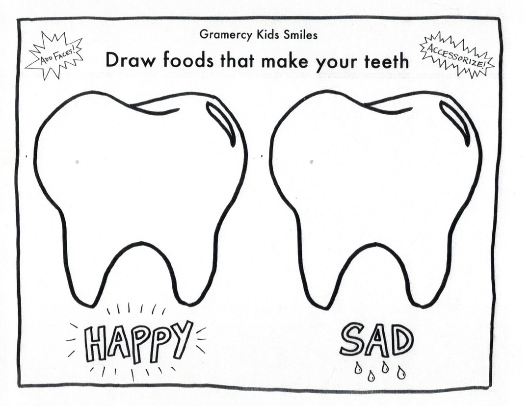 Dental Hygiene Worksheets for Kids | Gramercy Kids Smiles