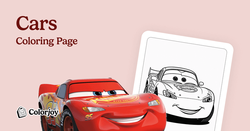 Cars Coloring Page - Free Printable Coloring Pages - Colorjoy