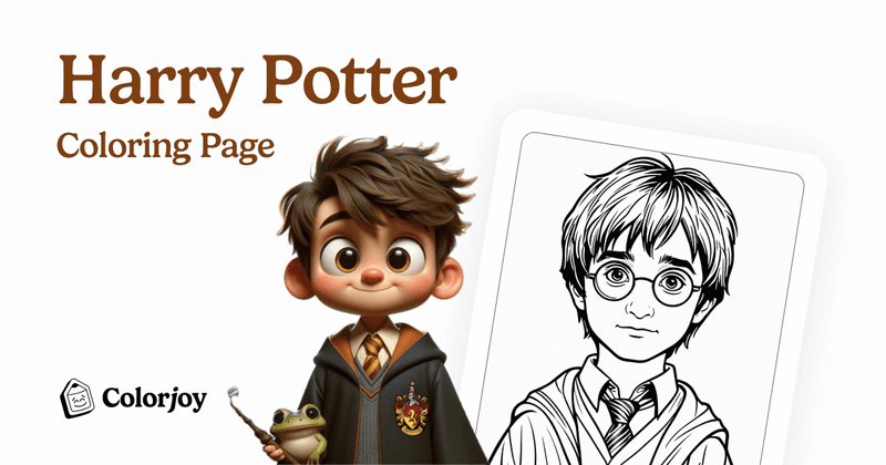 Harry Potter Coloring Page - Free, Printable & Fun | Colorjoy