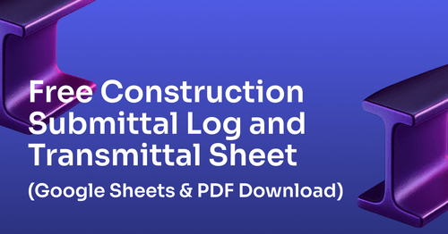 Free Construction Submittal Log and Transmittal Sheet (Google Sheets ...