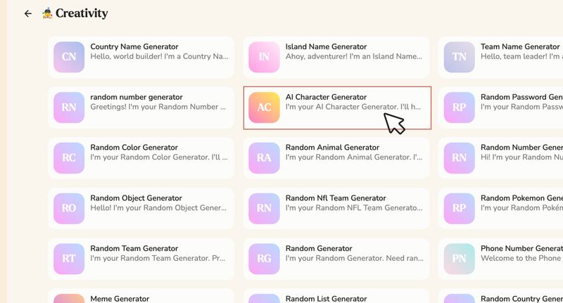 AI Character Generator | AmigoChat