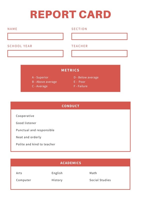 17 Amazing Report Card Examples & Ideas to Copy
