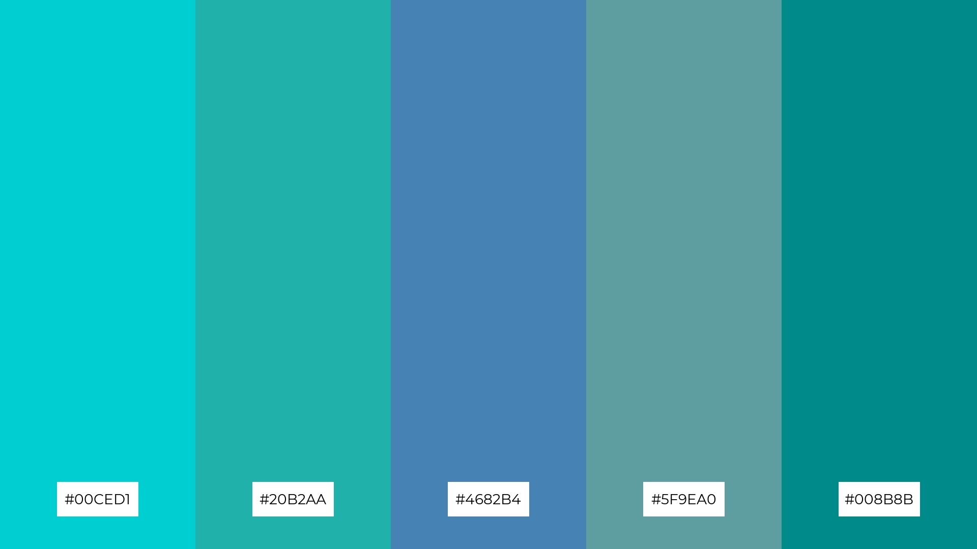 The Best 15 Cyan Color Palette Combinations