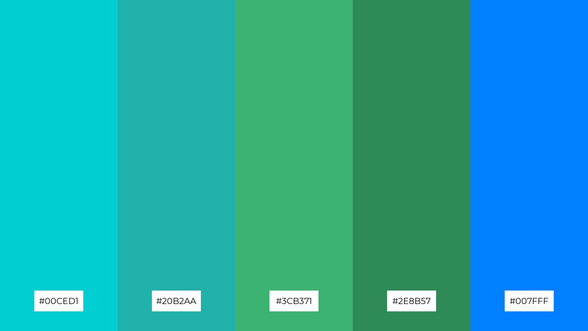 The Best 15 Azure Color Palette Combinations