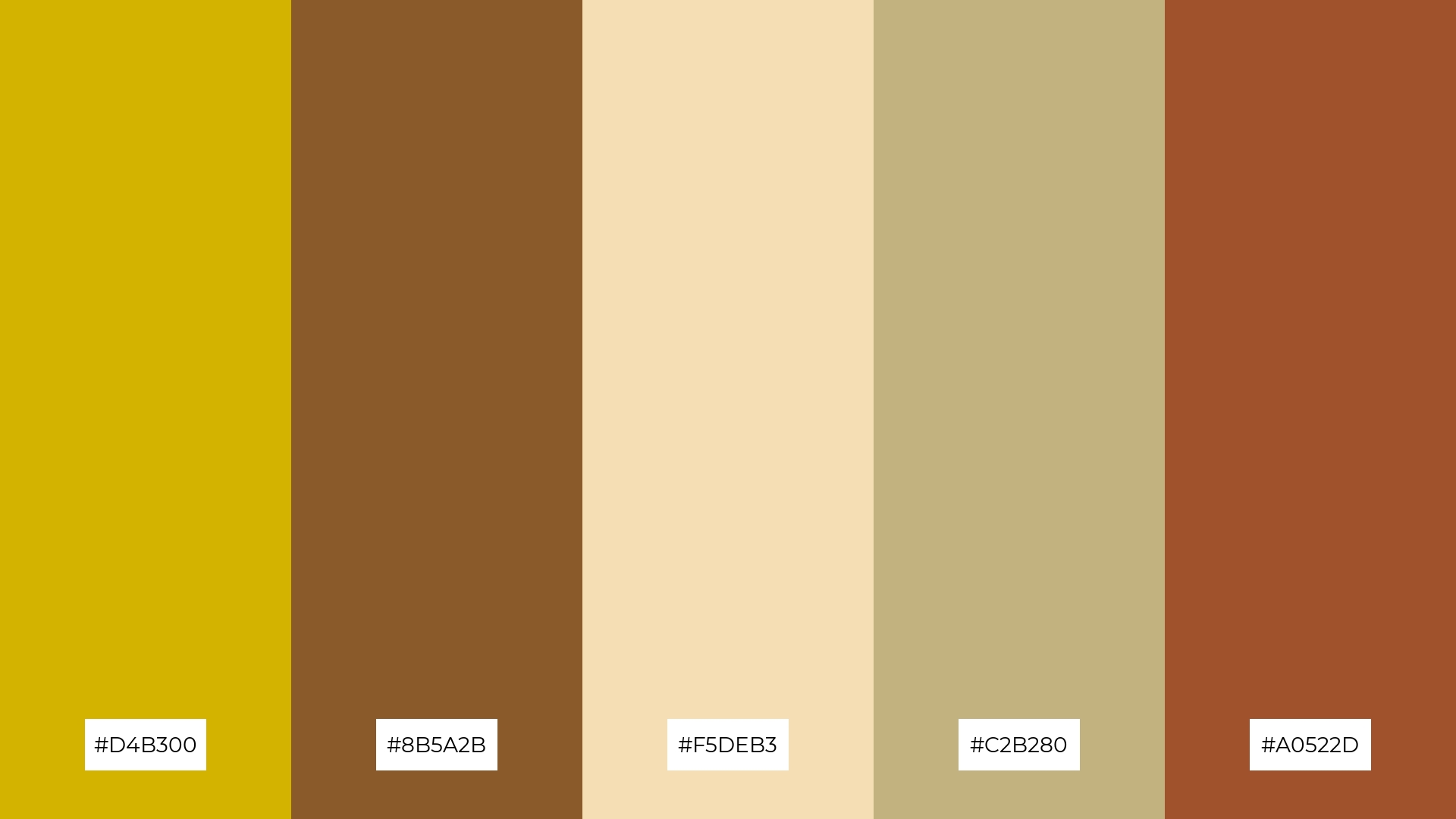 The Best 15 Gold Brown Color Palette Combinations