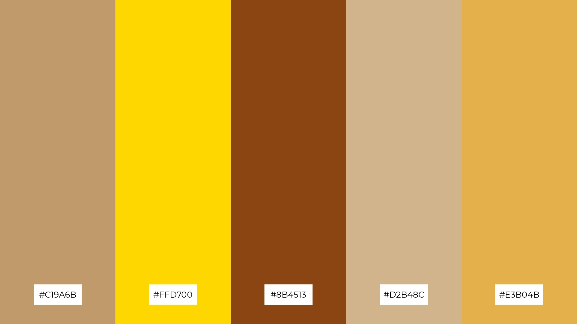 The Best 15 Gold Brown Color Palette Combinations
