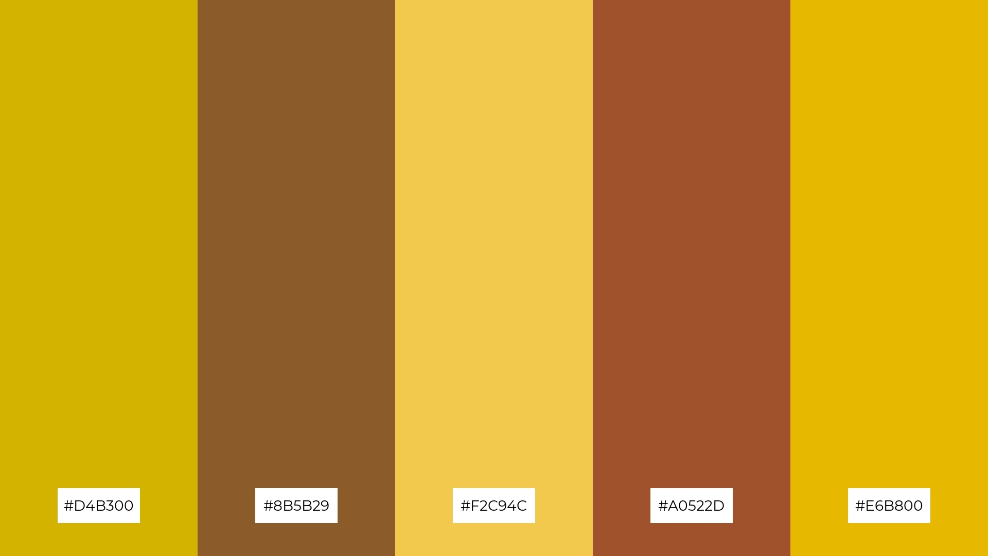 The Best 15 Gold Brown Color Palette Combinations