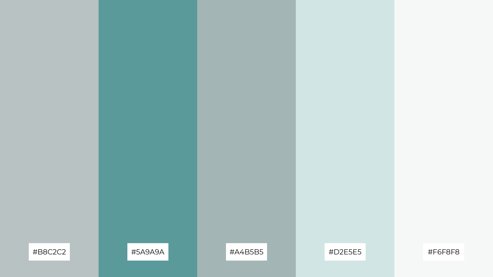 The Best 15 Blue Green Gray Color Palette Combinations
