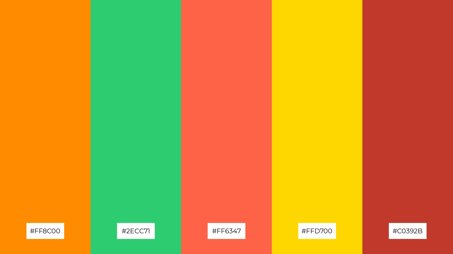 The Best 15 Red Orange Green Color Palette Combinations