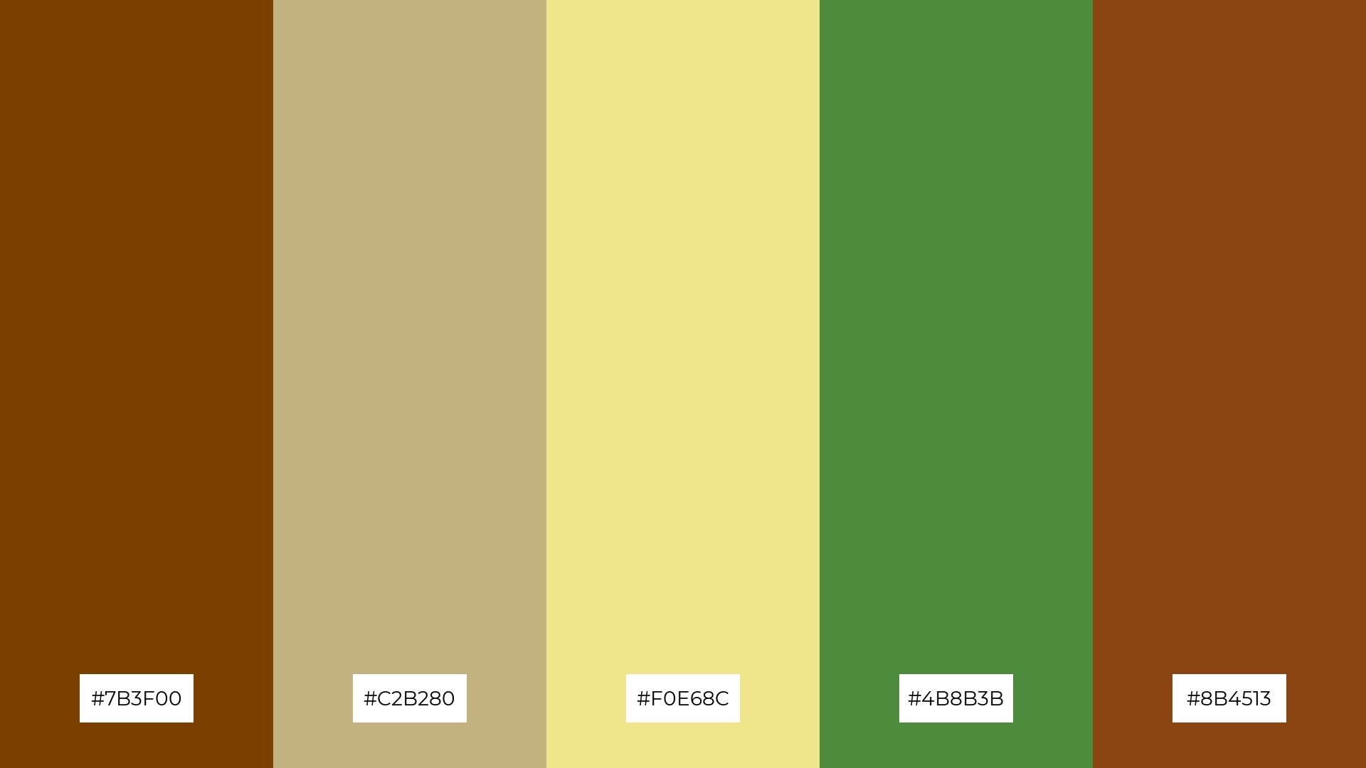 The Best 15 Green Yellow Brown Color Palette Combinations