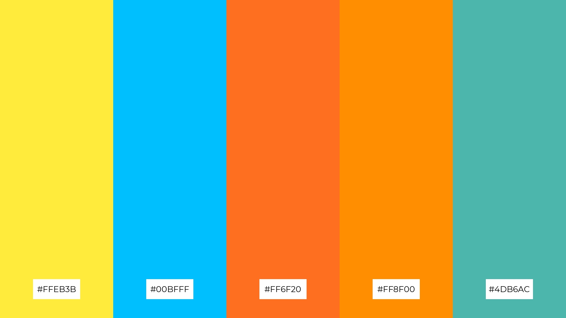 The Best 15 Yellow Orange Blue Color Palette Combinations