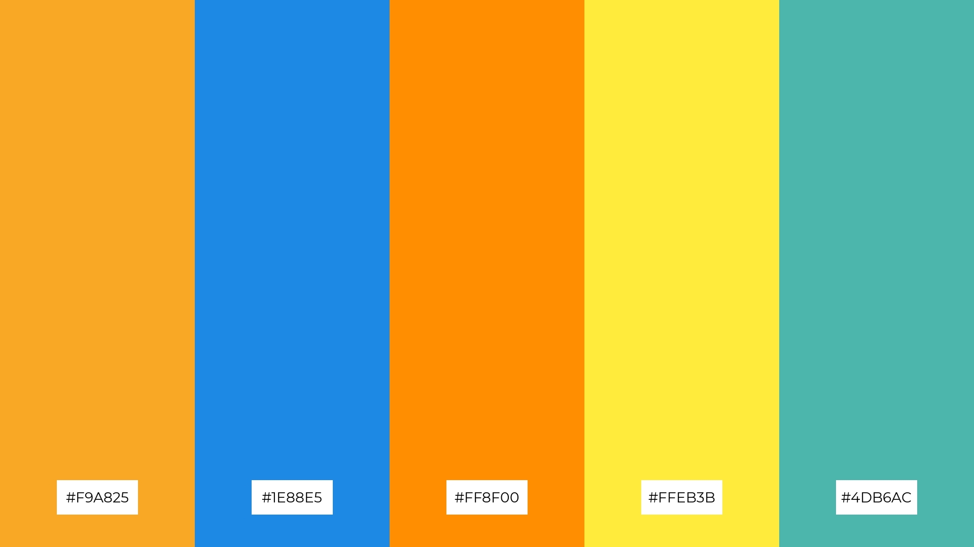 The Best 15 Yellow Orange Blue Color Palette Combinations