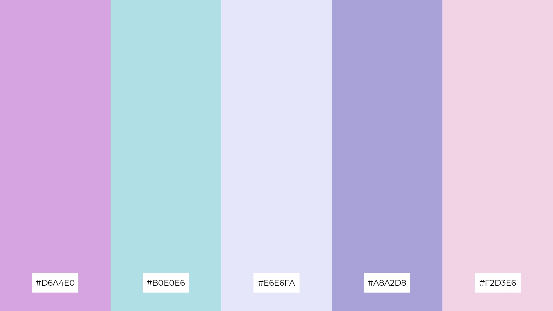 The Best 15 Pastel Blue Purple Color Palette Combinations