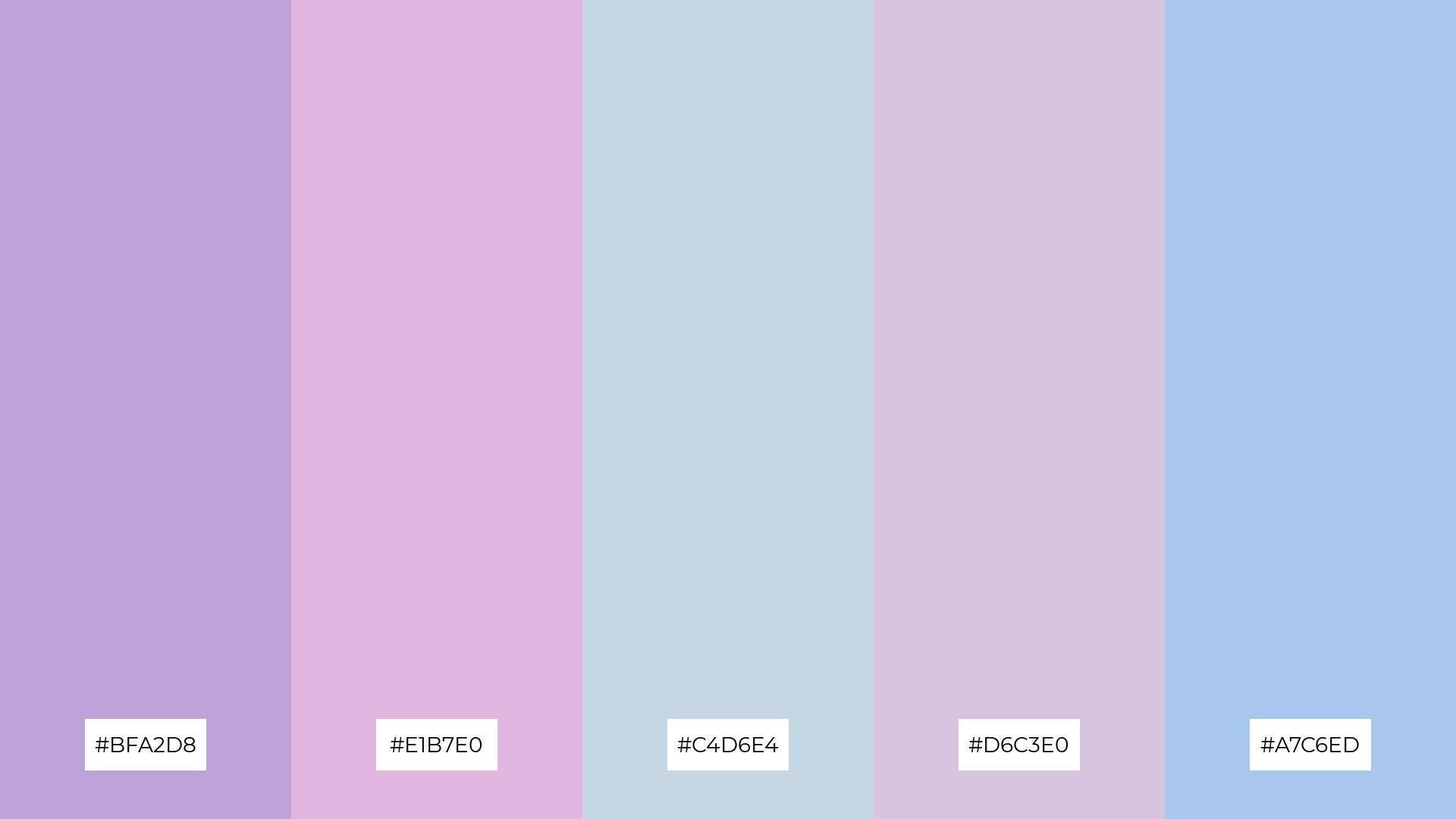 The Best 15 Pastel Blue Purple Color Palette Combinations