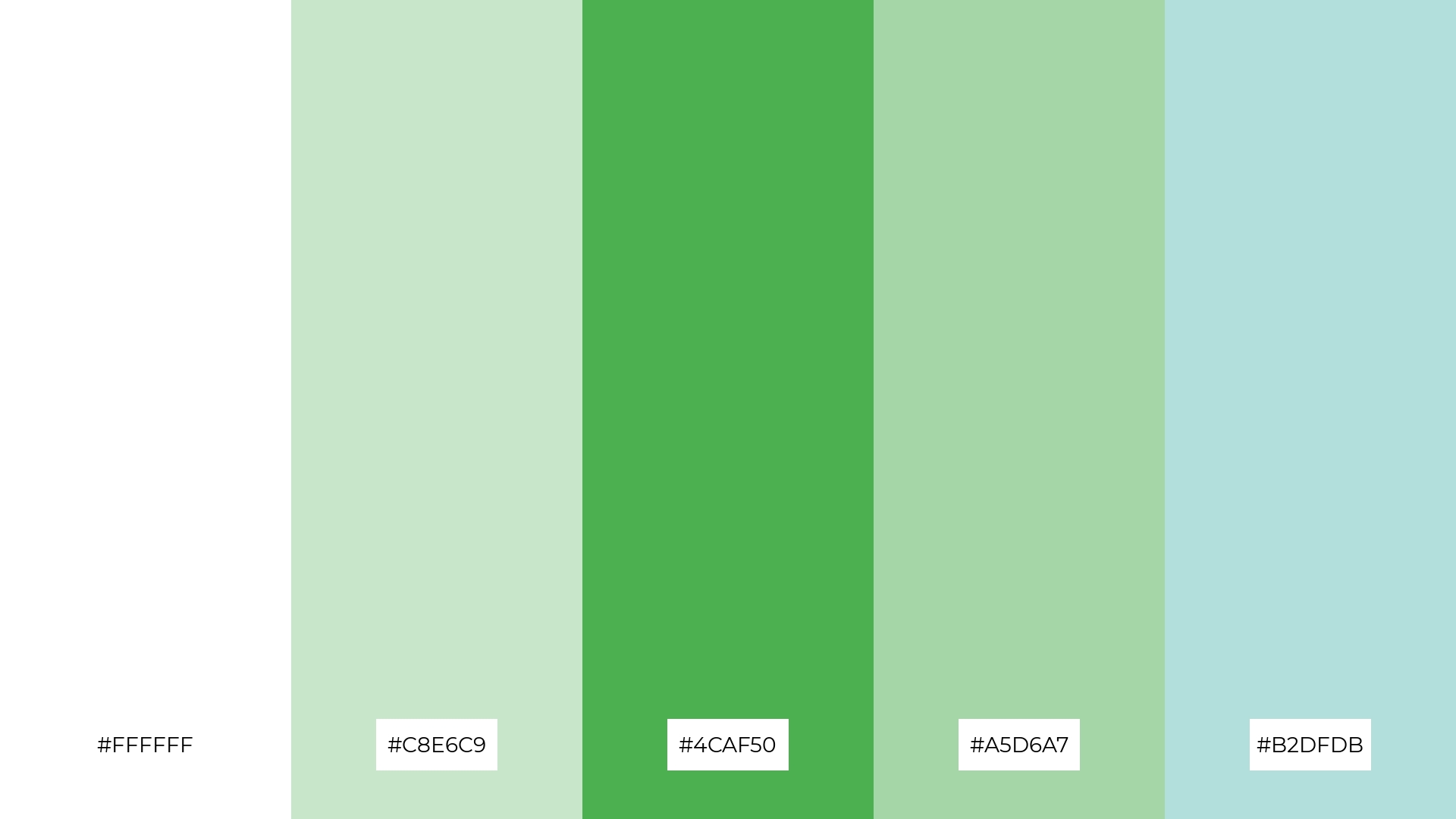 The Best 15 White Green Color Palette Combinations