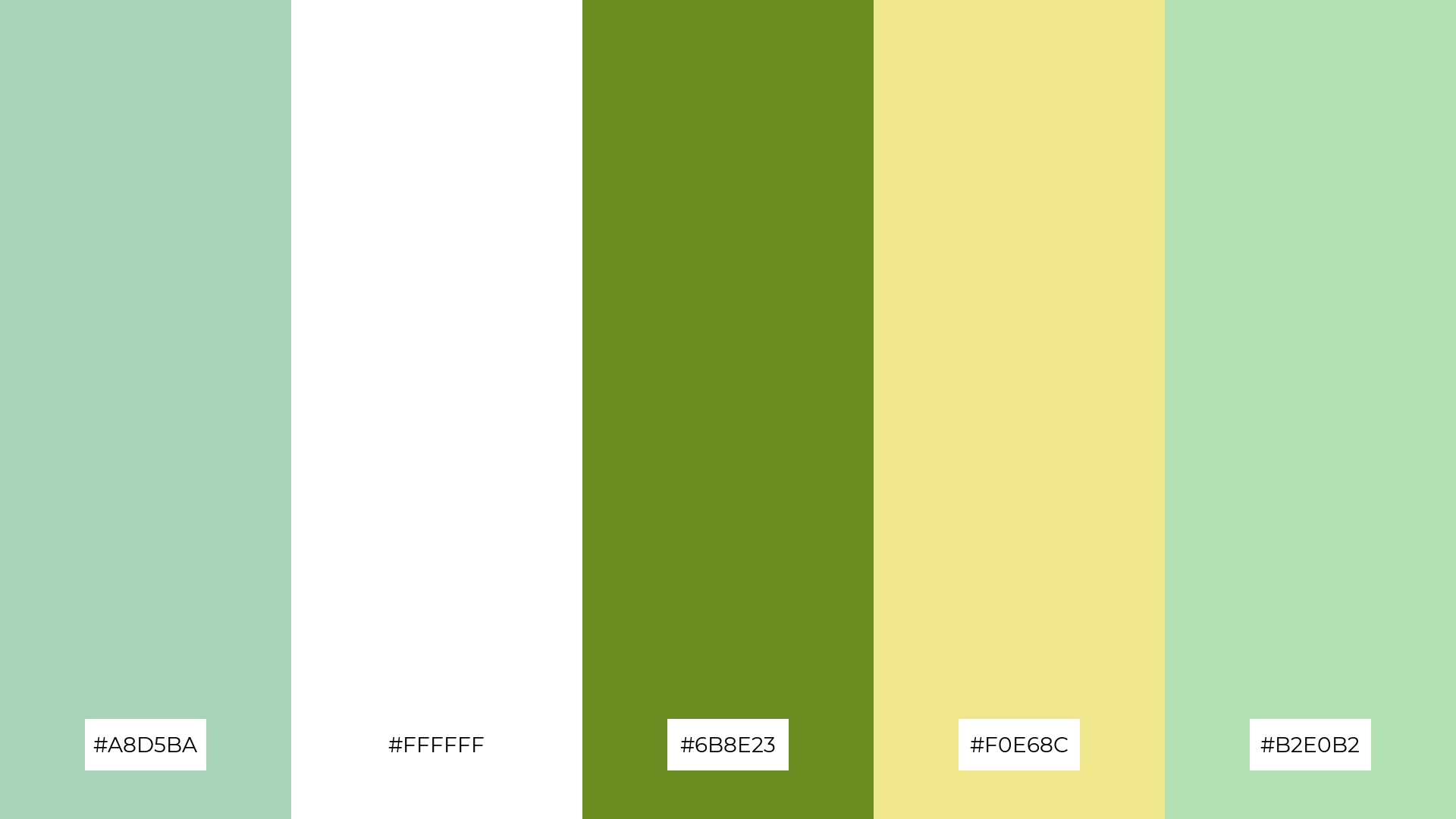 The Best 15 White Green Color Palette Combinations