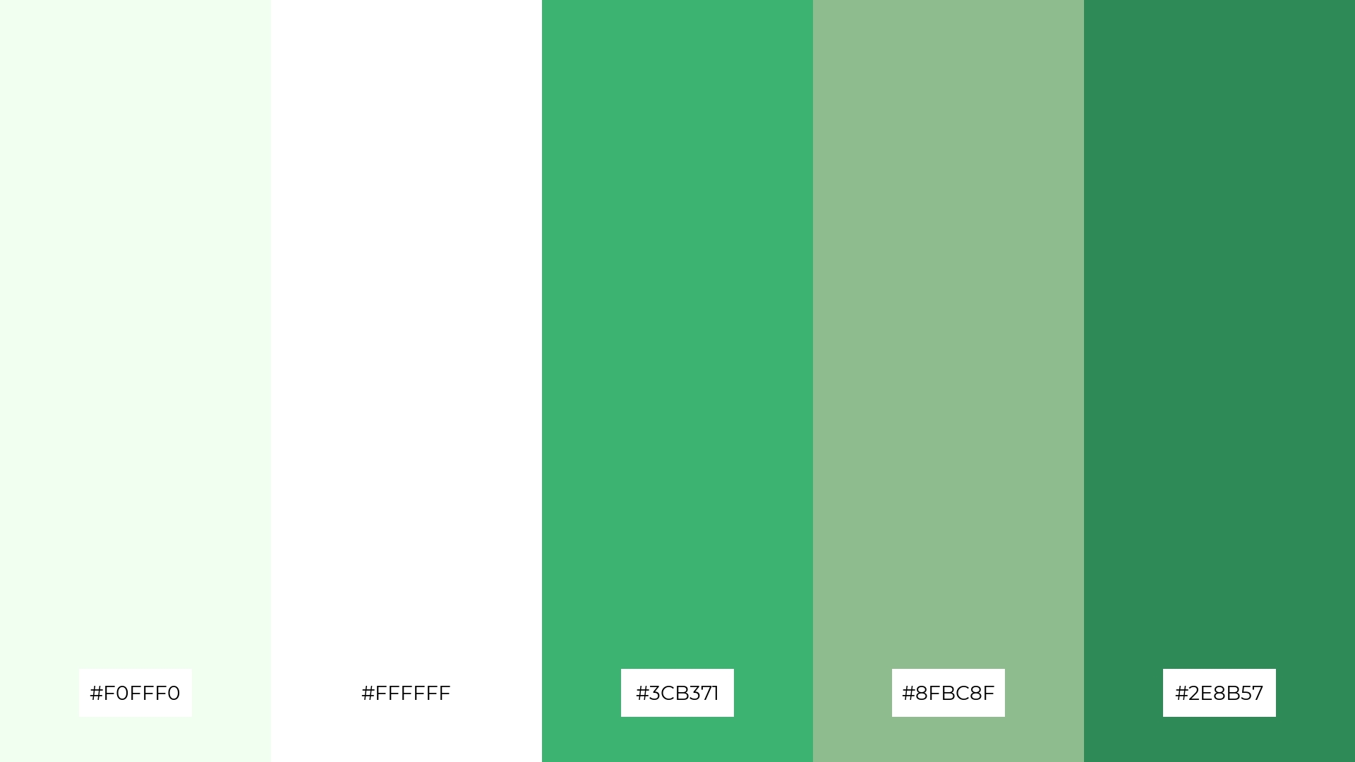 The Best 15 White Green Color Palette Combinations