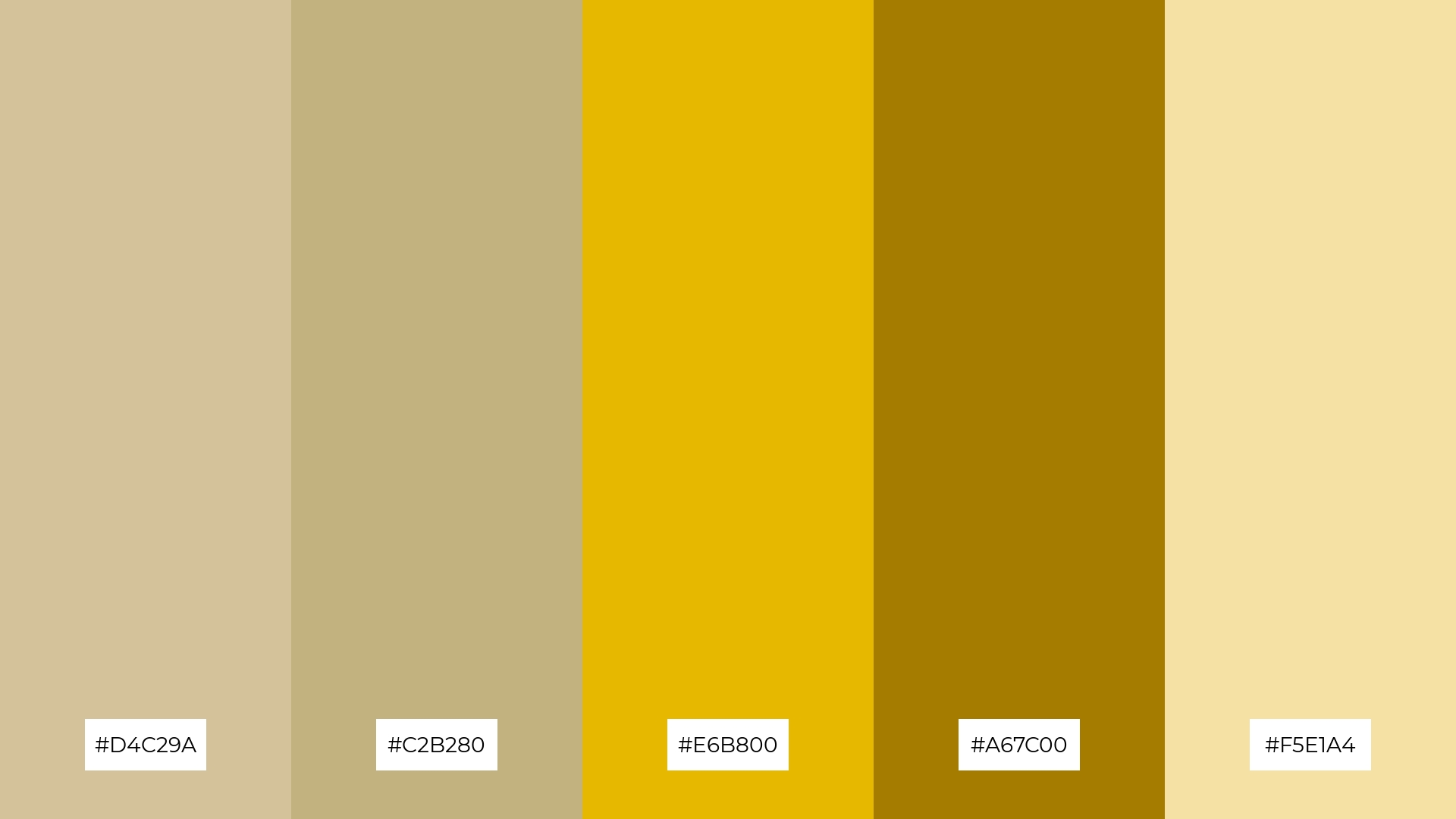 The Best 15 Gold Beige Color Palette Combinations