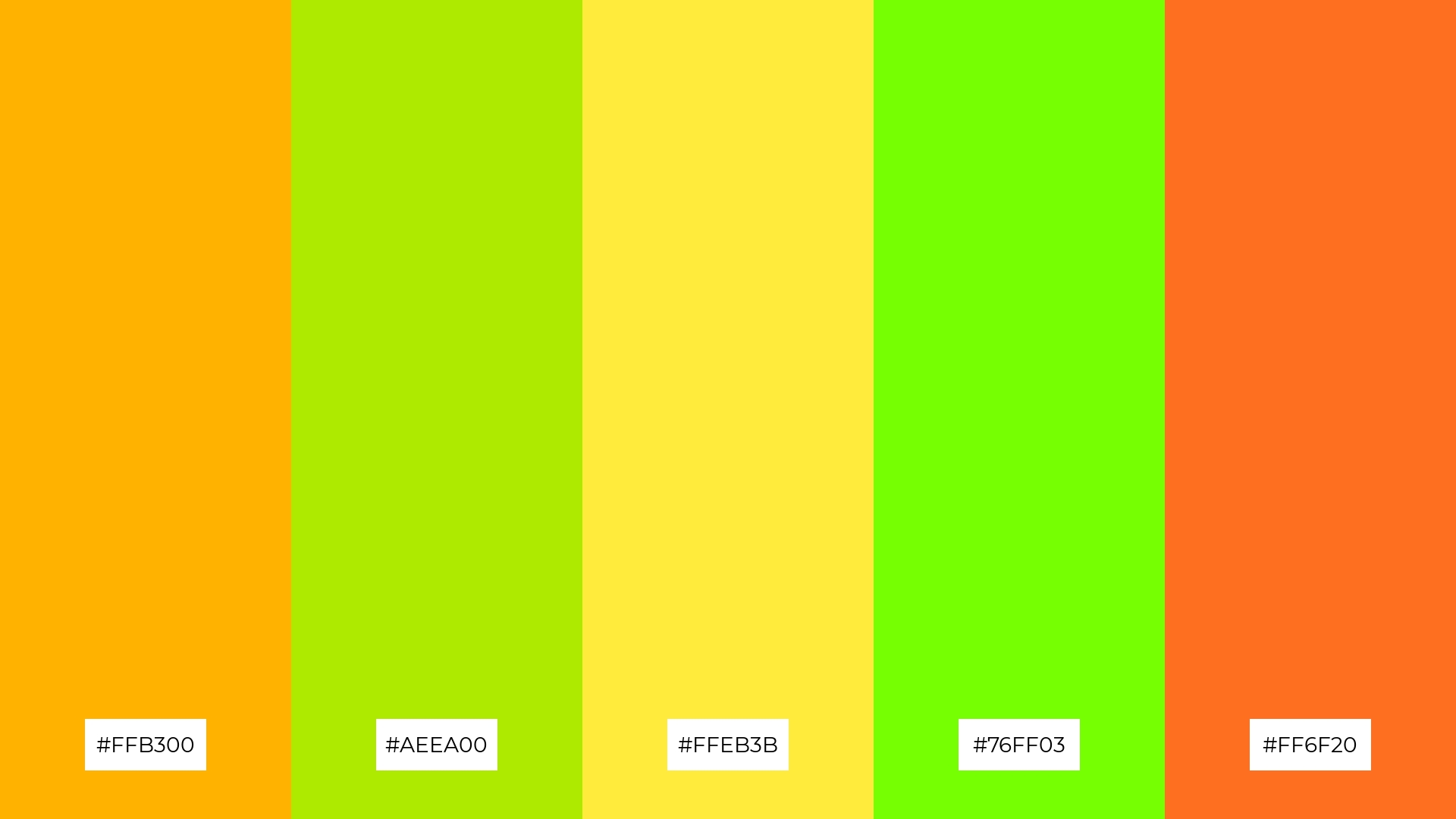 The Best 15 Orange Green Yellow Color Palette Combinations
