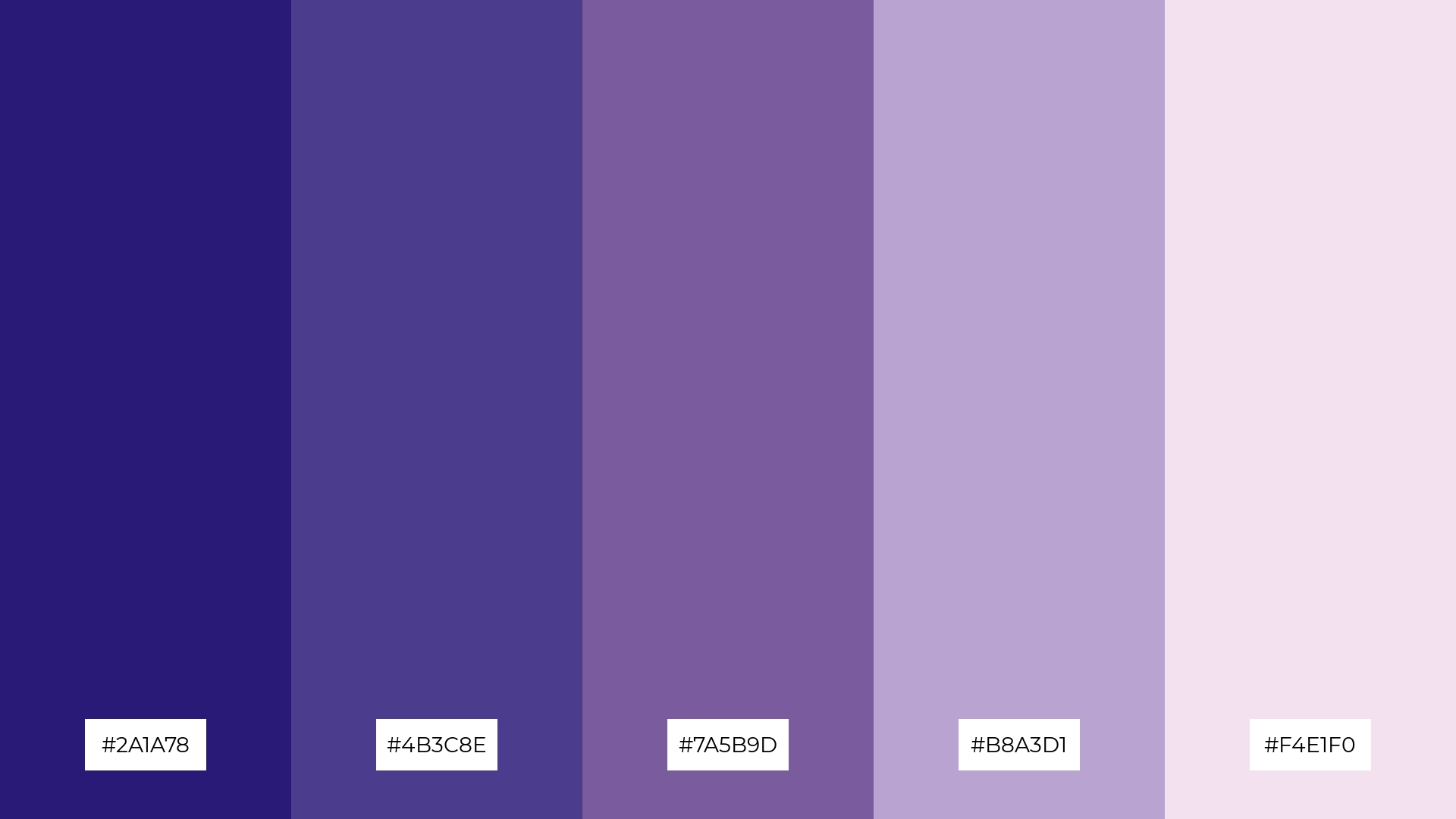 The Best 15 Purple Dark Blue Color Palette Combinations