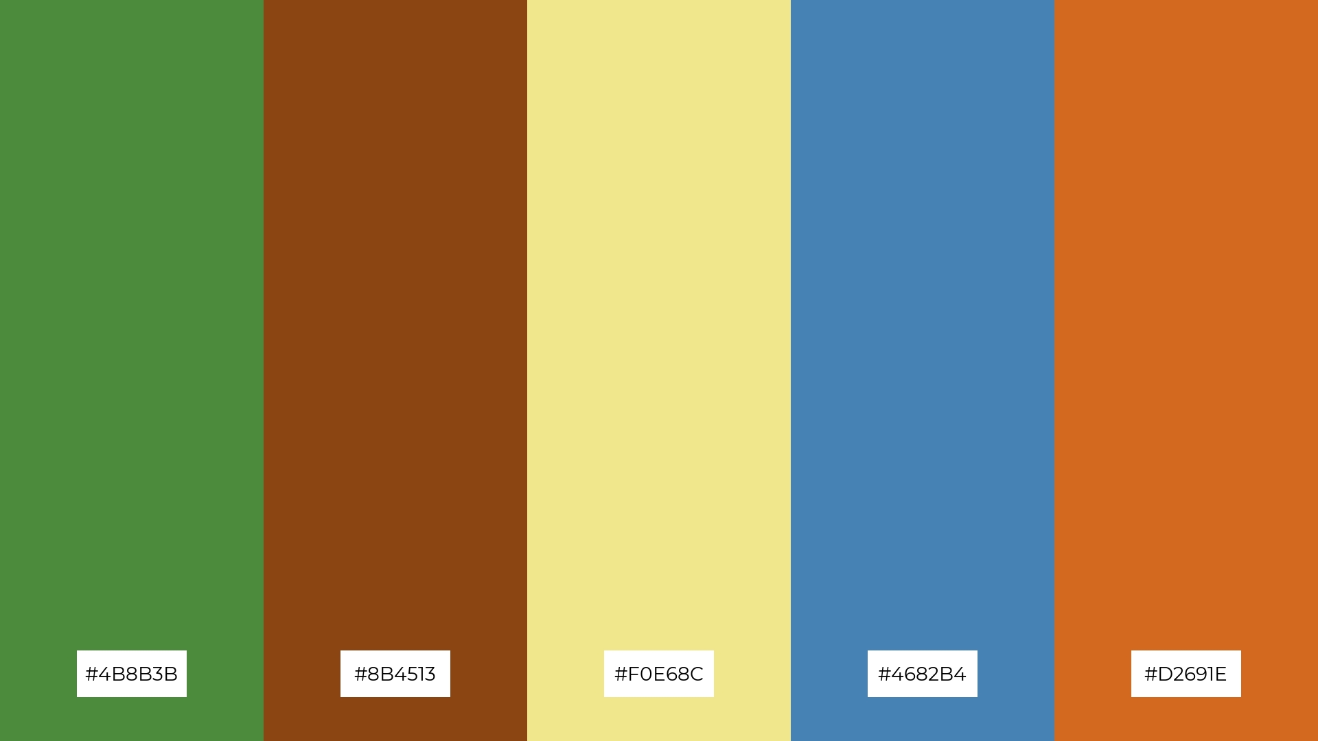 The Best 15 Brown Green Blue Color Palette Combinations