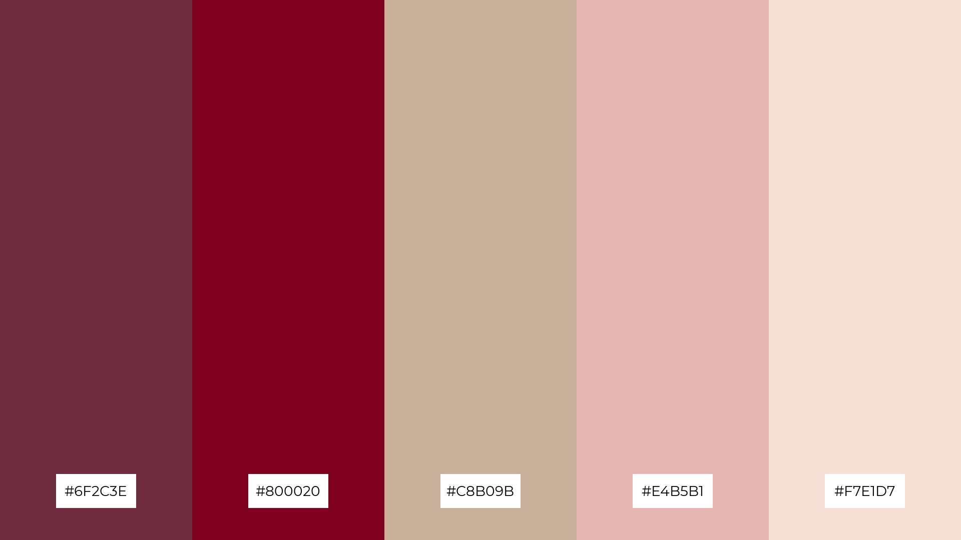 The Best 15 Burgundy Dark Red Color Palette Combinations