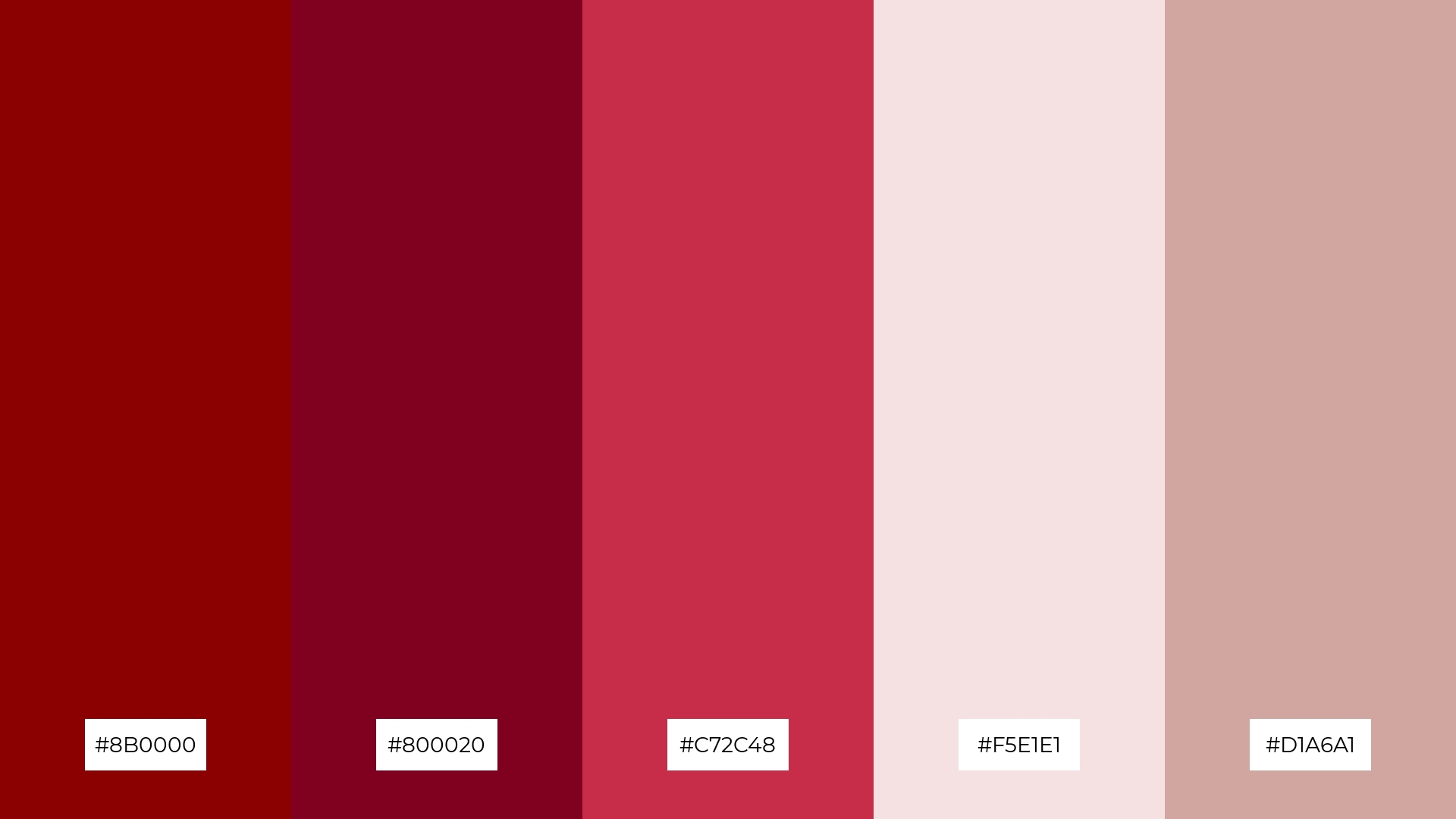 The Best 15 Burgundy Dark Red Color Palette Combinations