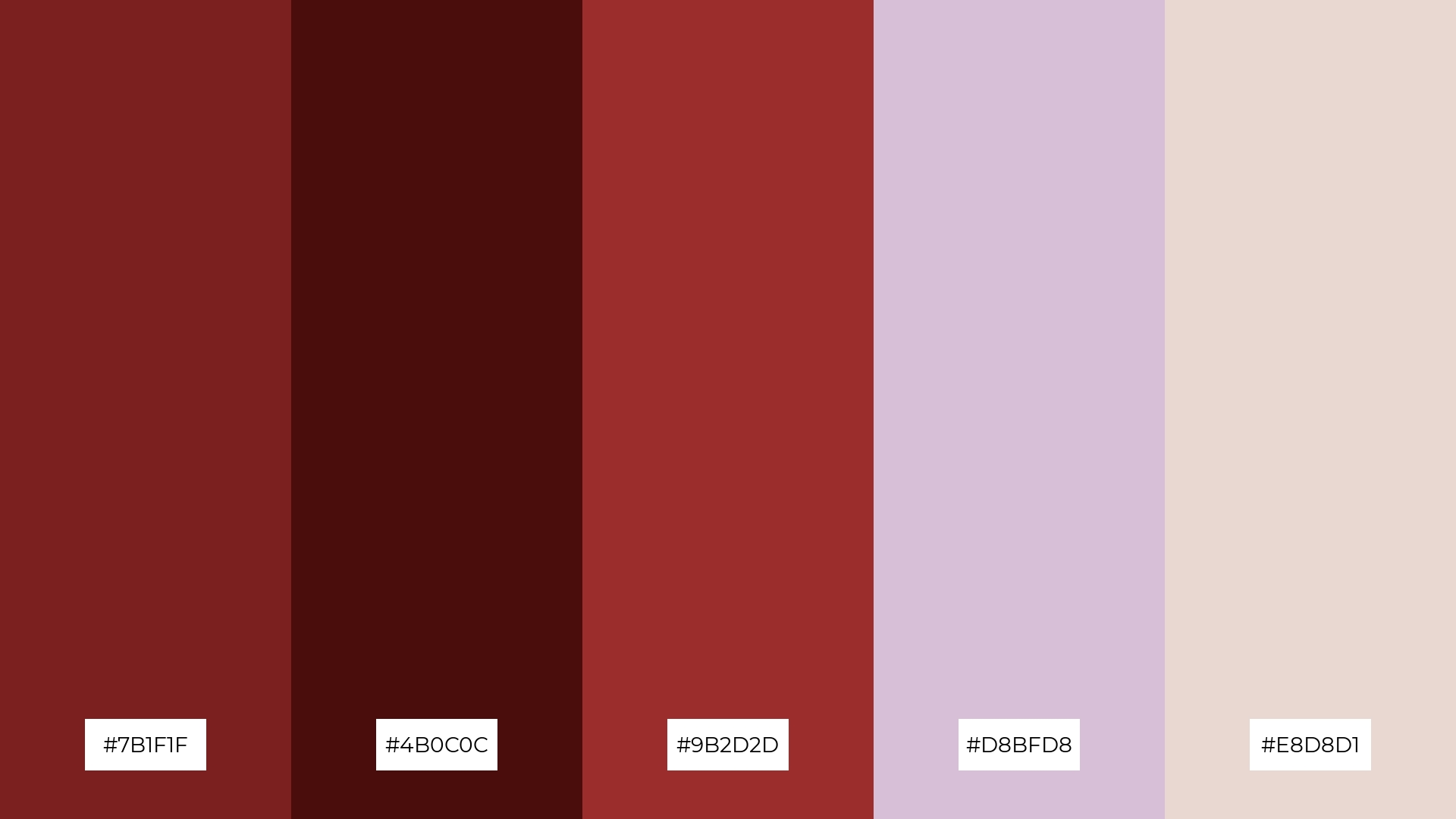The Best 15 Dark Red Wine Color Palette Combinations