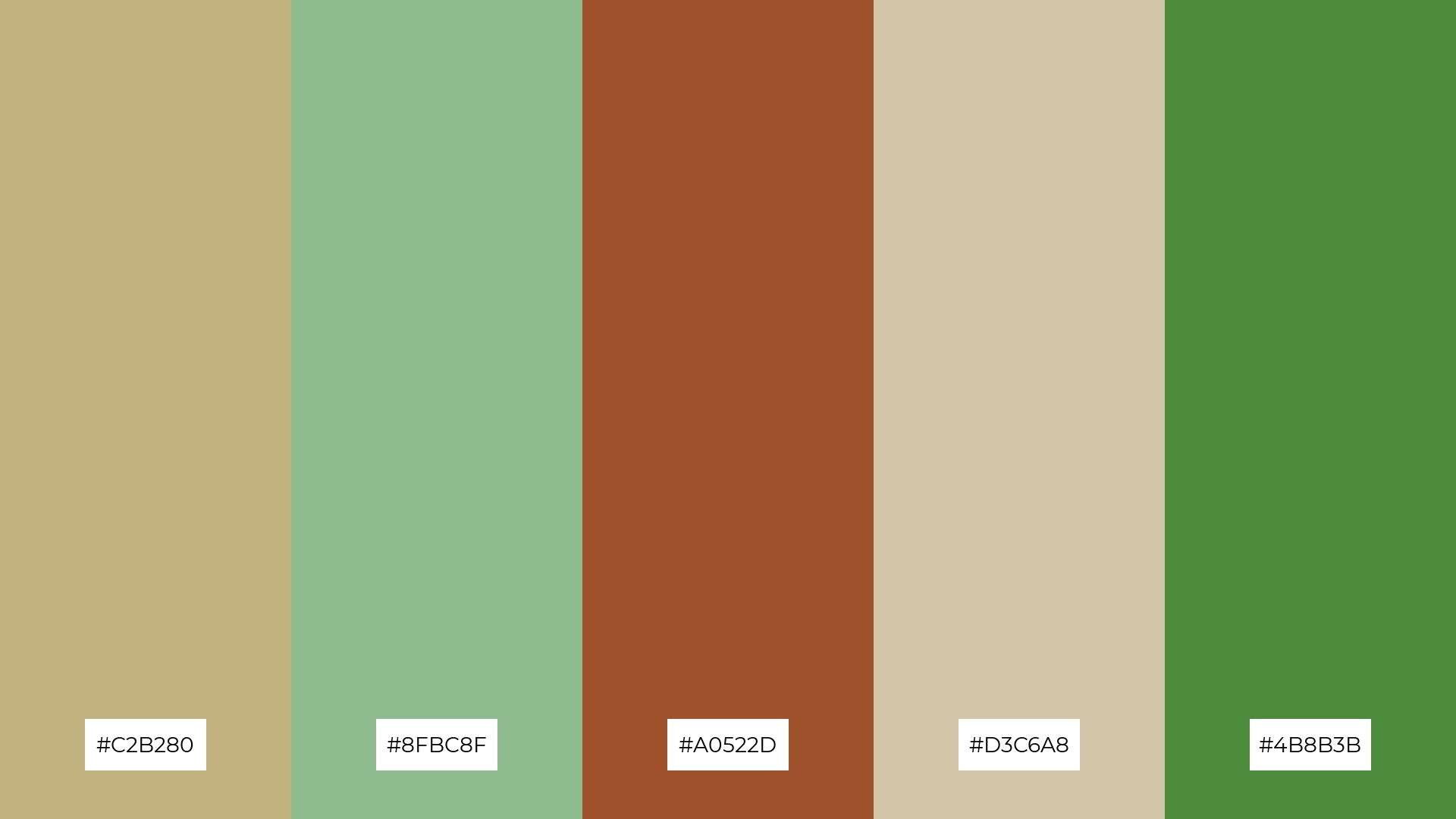 The Best 15 Green Tan Color Palette Combinations